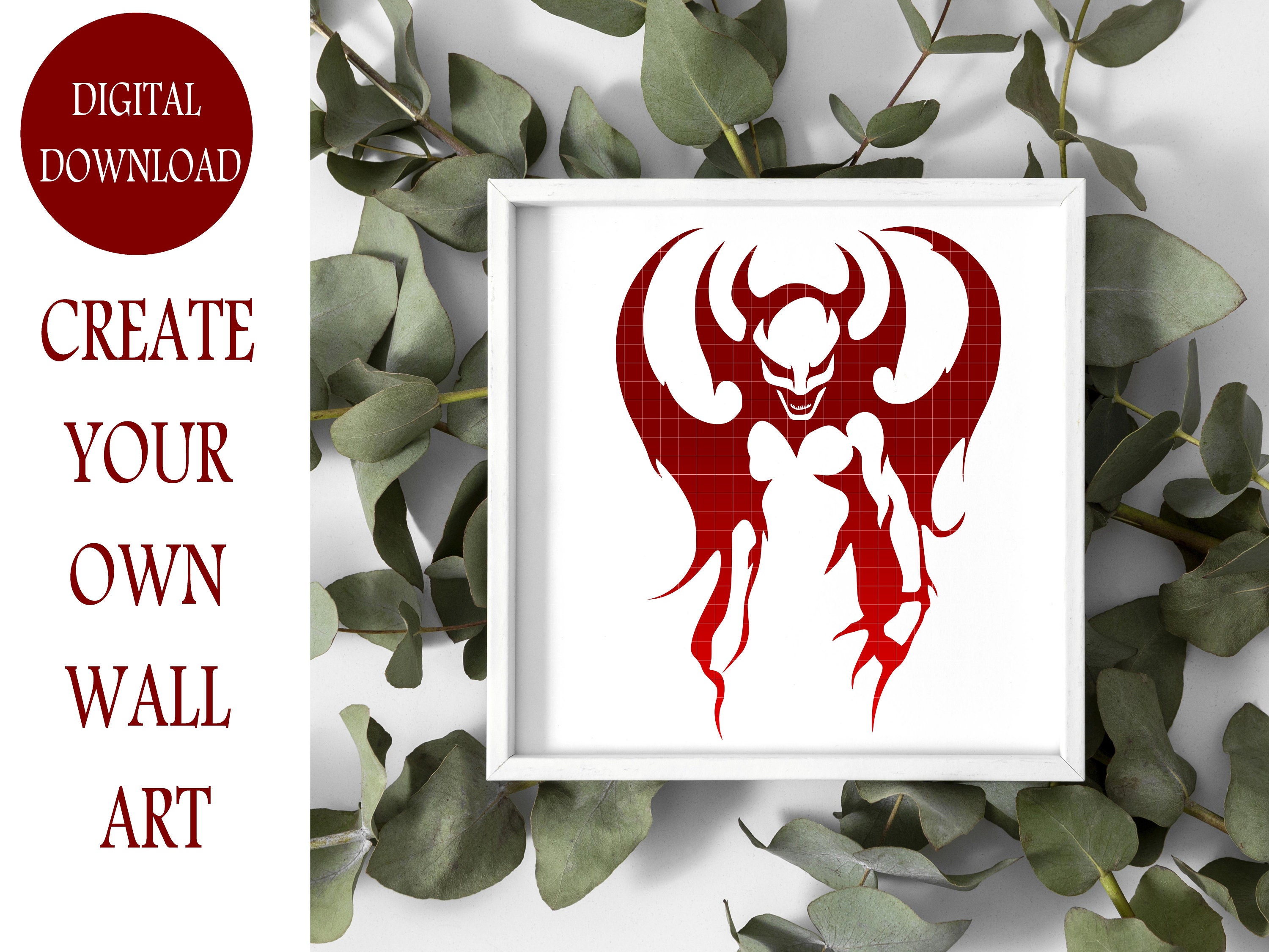 Demon Svg, DIY Devil Graphic, Devilish Art, Edgy Crafting, Cheeky Satan ...