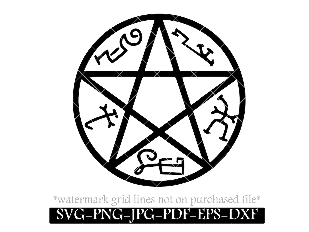 Demon Trap Symbol SVG, DIY Decal, Supernatural Symbol, Digital Download ...