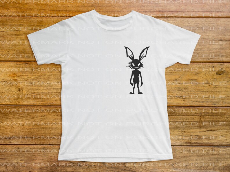 Bad Bunny SVG Evil Rabbit Silhouette JPG Easterween Evil - Etsy