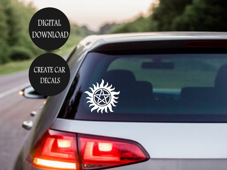 Anti-possession Symbol SVG, Anti Possession DIY Decal, Supernatural ...