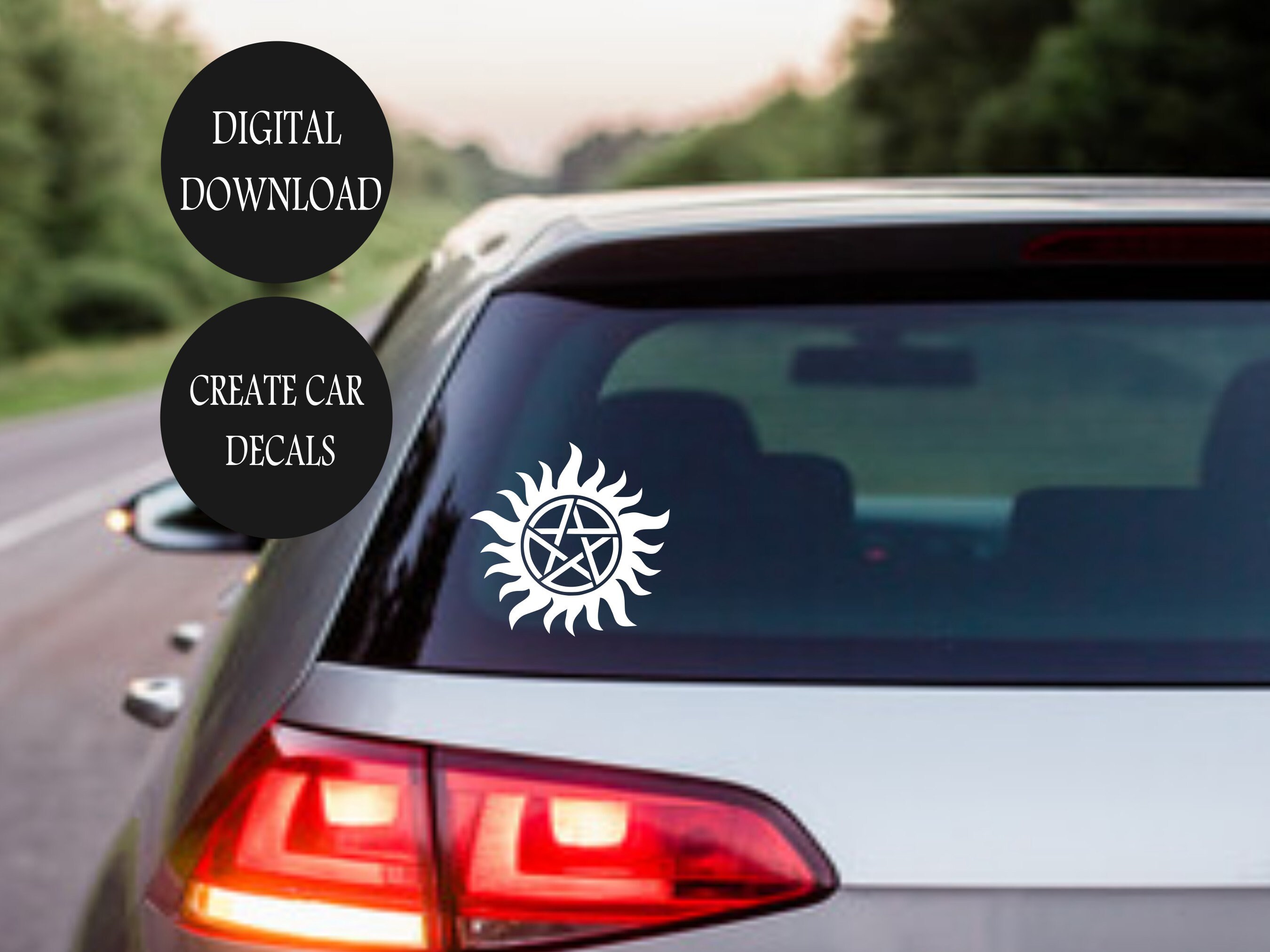 Anti-possession Symbol SVG, Anti Possession DIY Decal, Supernatural ...