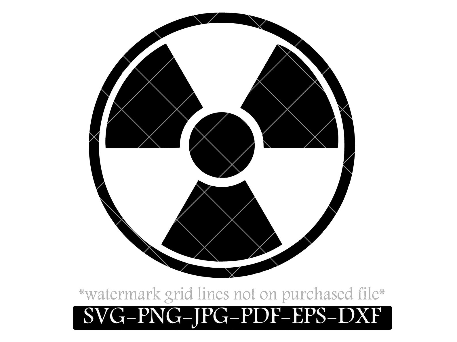 Radiation Symbol SVG, DIY Decal, Caution Symbol, Digital Download ...