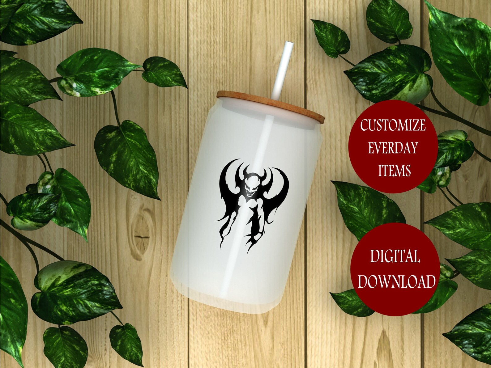 Demon Svg DIY Devil Graphic Devilish Art Edgy Crafting - Etsy