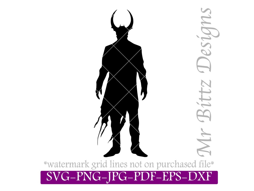 Demon Svg DIY Devil Graphic Devilish Art Edgy Crafting - Etsy
