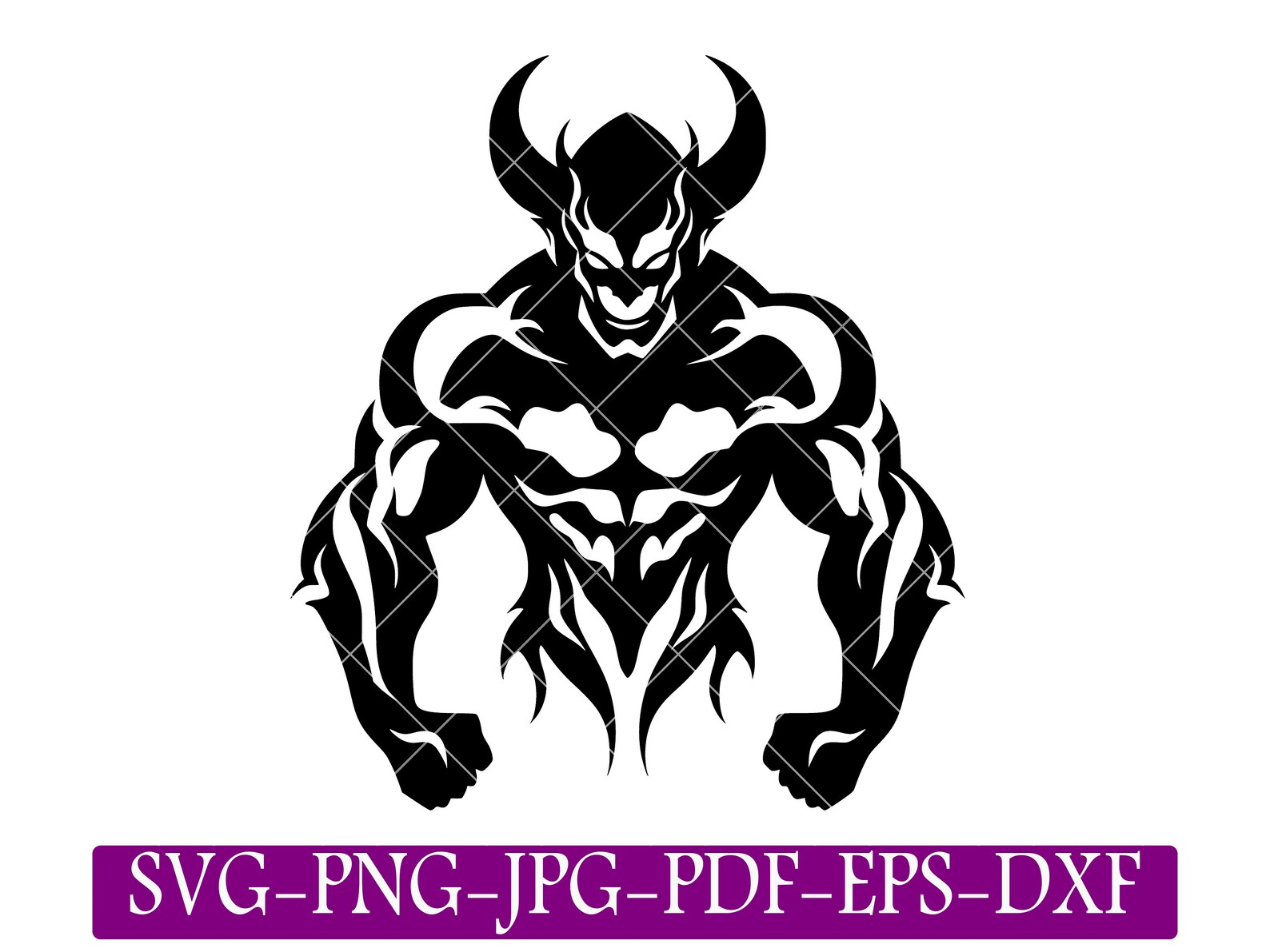 Demon Svg DIY Devil Graphic Devilish Art Edgy Crafting - Etsy