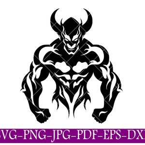 Demon Svg DIY Devil Graphic Devilish Art Edgy Crafting - Etsy