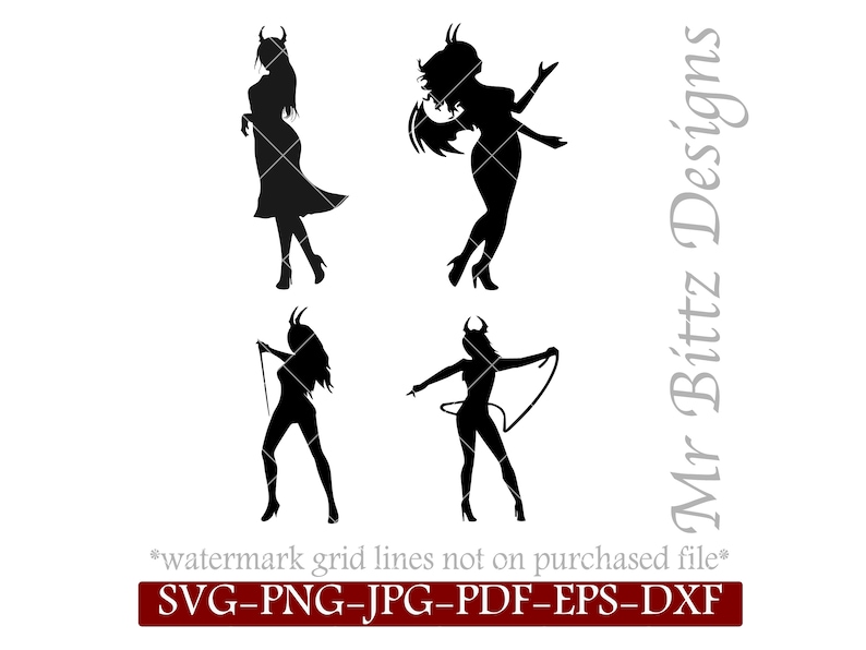 Succubus SVG Bundle DIY Decal Sticker Iron on Female Demon. - Etsy