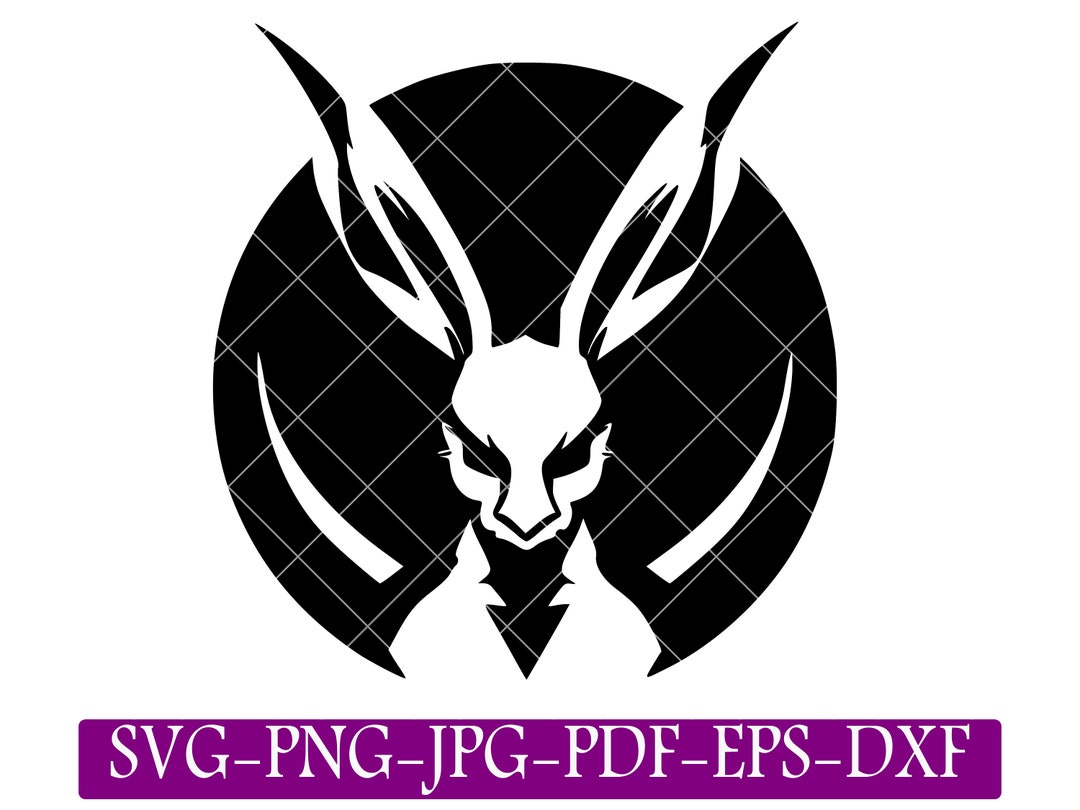 Bad Bunny SVG, Evil Rabbit Silhouette JPG, Creepy Cottontail, Bunny ...