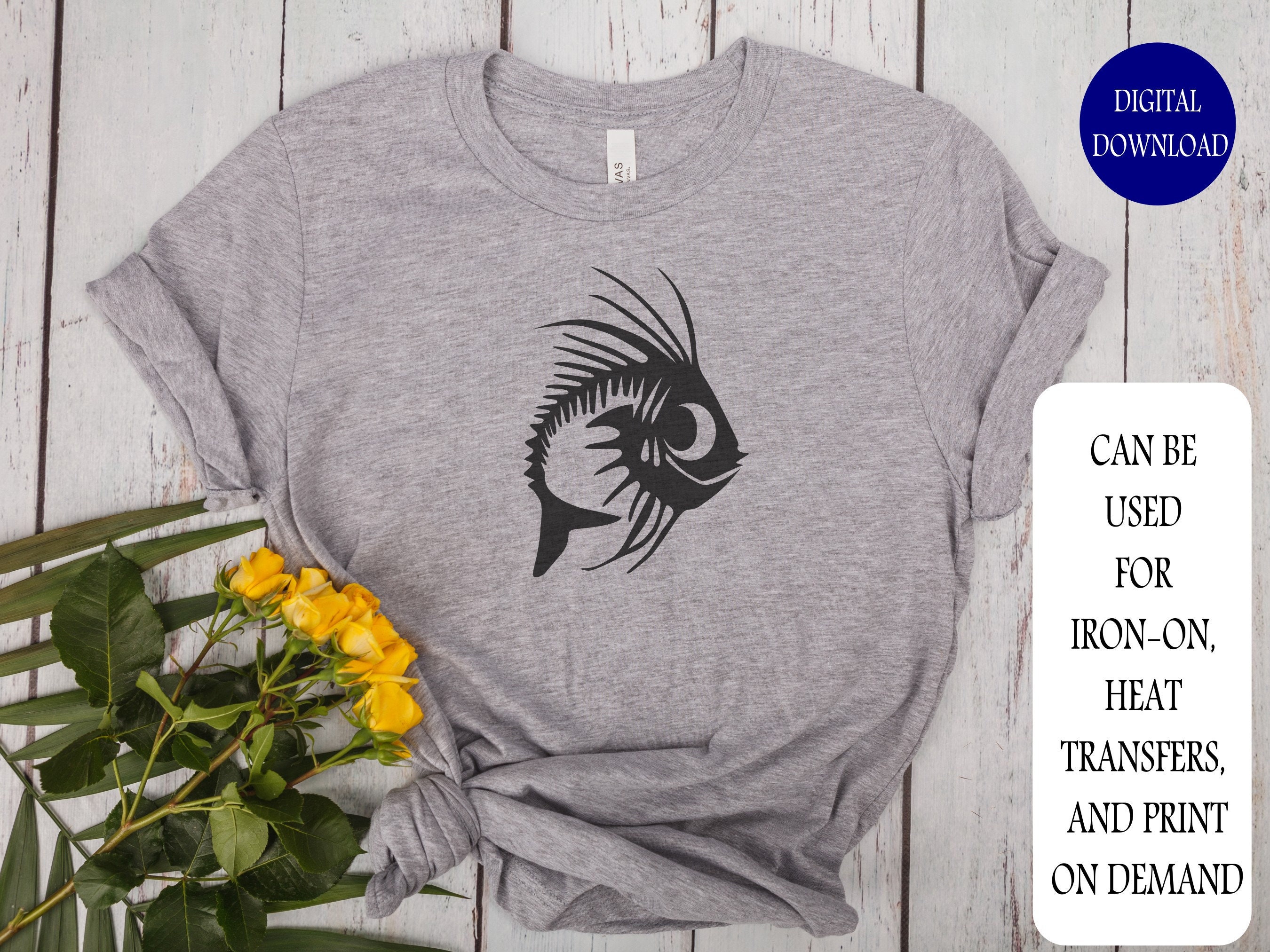 Fish SVG Graphic Cricut Silhouette DIY Decal Seaside T - Etsy