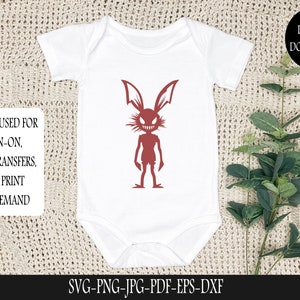 Bad Bunny SVG, Evil Rabbit Silhouette JPG, Easterween, Evil Easter ...