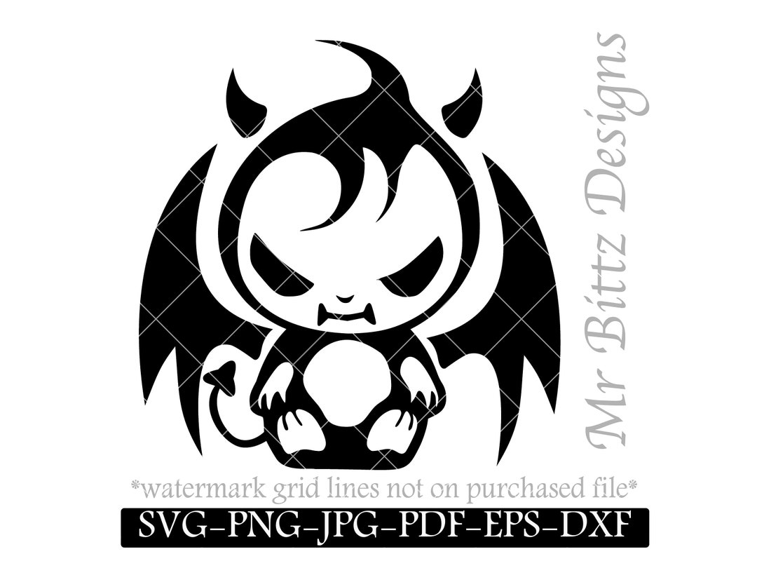 Demon Baby SVG, Digital Download, Dark Nursery Decor, Demonic Infant ...
