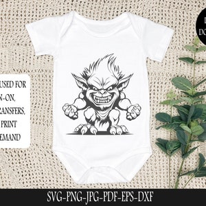Goblin SVG, Mischievous Gremlin, Evil Imp, Hobgoblin, Troll, Puck ...