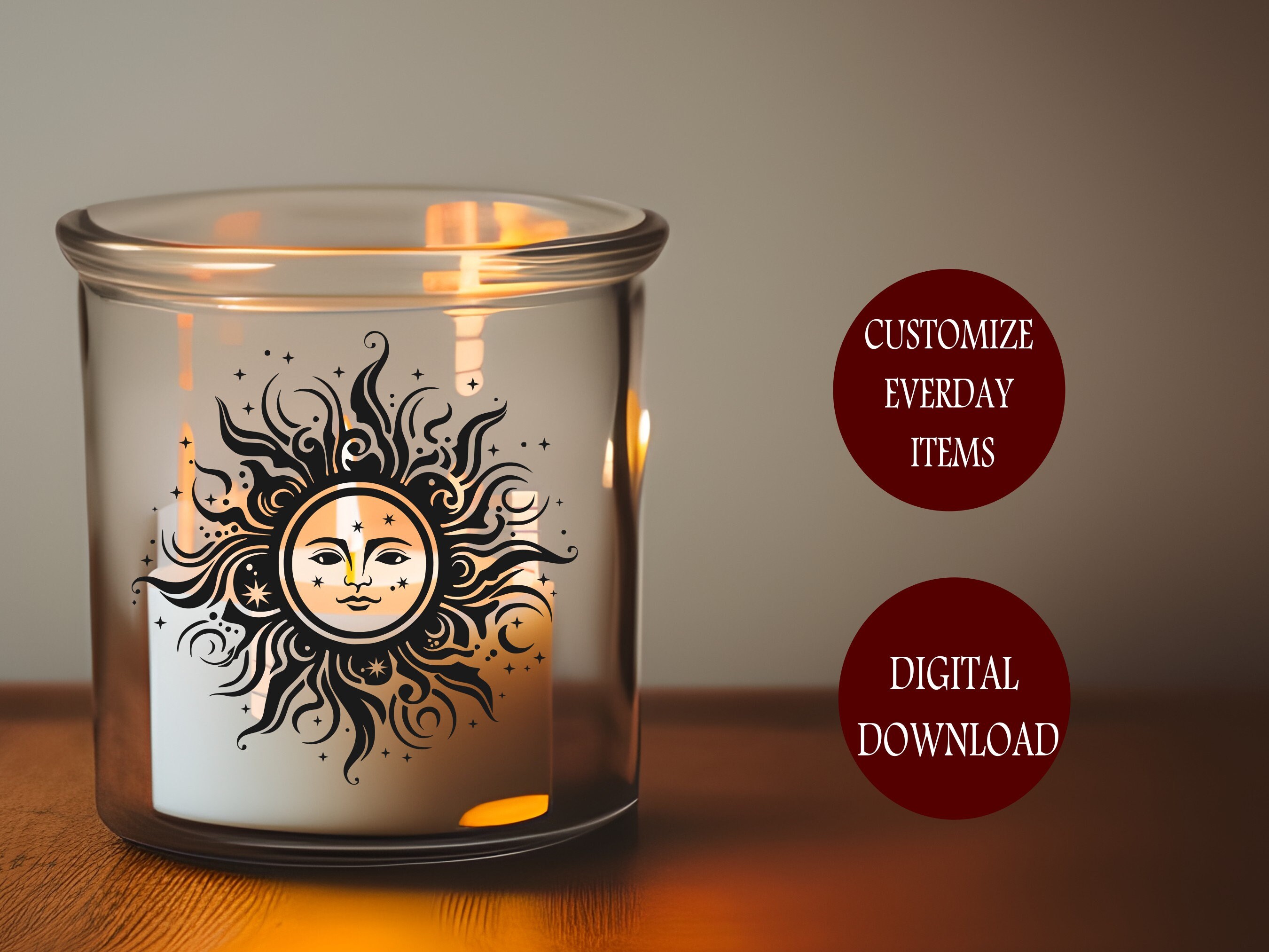 Sun Celestial SVG, Sun Svg, Boho Sun, Sun Face, Pagen Symbol Design ...