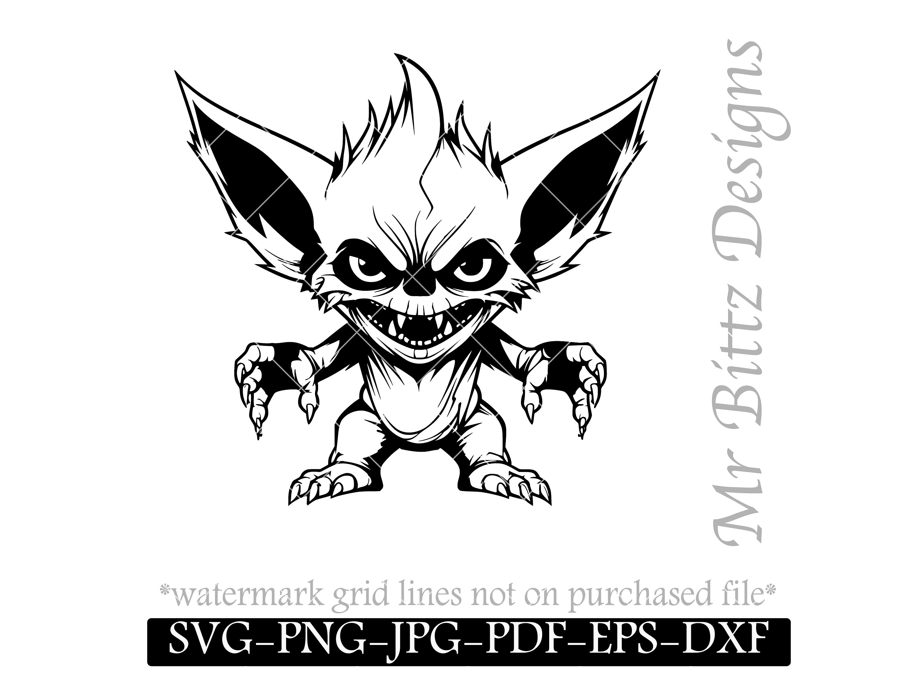 6 Goblin SVG Bundle, Mischievous Gremlin, Imp, Hobgoblin, Troll, Puck ...
