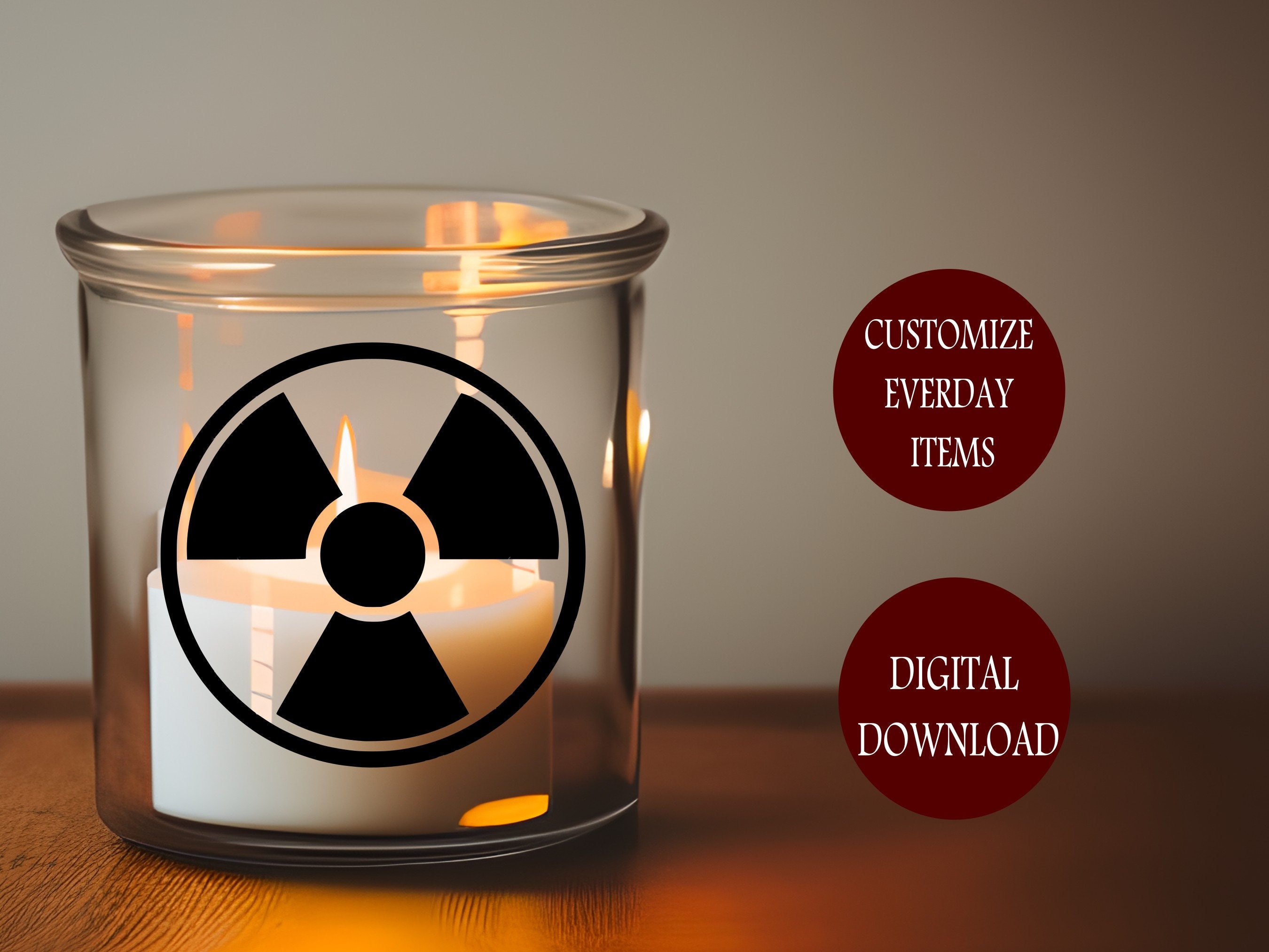 Radiation Symbol SVG, DIY Decal, Caution Symbol, Digital Download ...