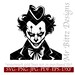 Clown SVG, Evil Jester DIY Transfer Sticker, Iron on Graphic, Stencil ...