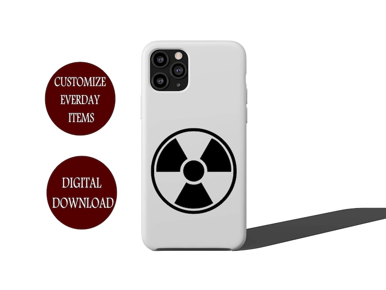 Radiation Symbol SVG, DIY Decal, Caution Symbol, Digital Download ...