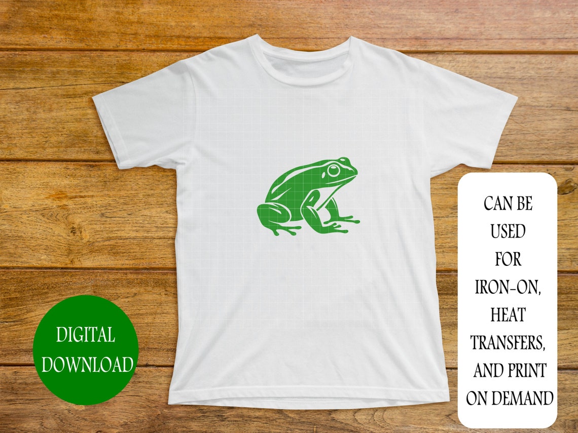 Frog Silhouette SVG DIY Frog Decal Cute Frog Graphic PDF - Etsy
