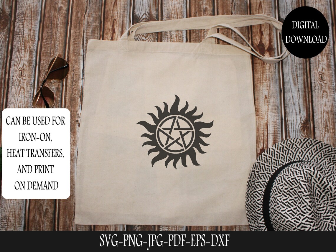Anti-possession Symbol SVG, Anti Possession DIY Decal, Supernatural ...