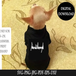 Trump Signature SVG Digital Download, Donald Trump DIY Sticker, Iron-on ...