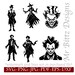 Evil Clown SVG Bundle, Jester DIY Transfer Sticker, Iron on Graphic ...