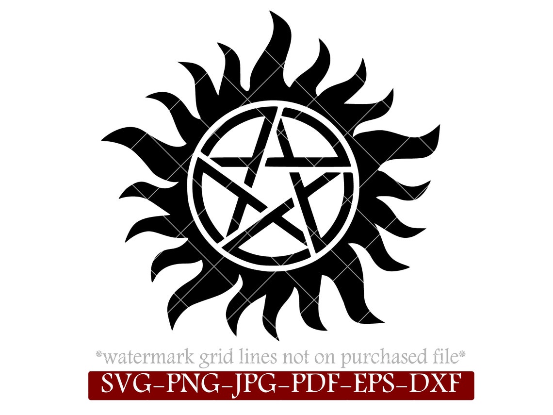 Anti-possession Symbol SVG, Anti Possession DIY Decal, Supernatural ...
