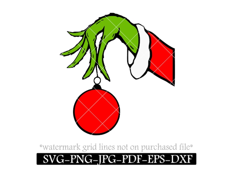 Grinch Hand SVG Grinch Pinch, Christmas Download, Stencil, Iron on ...