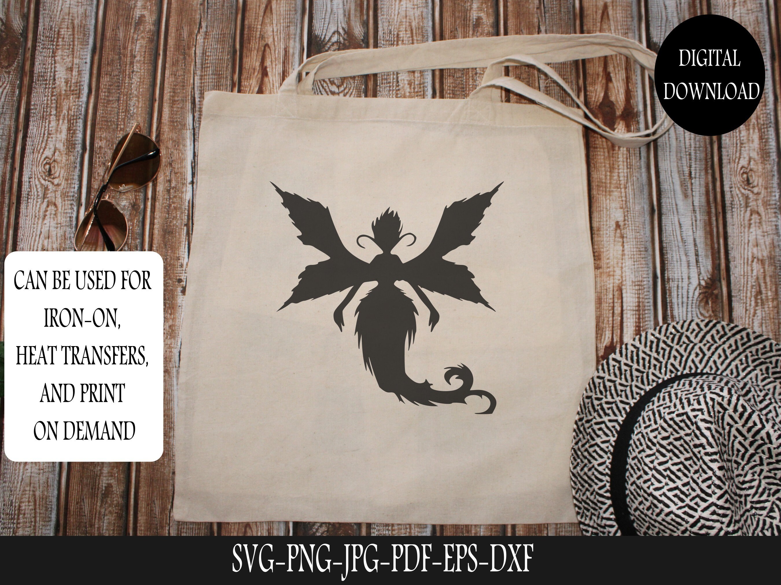 Dark Fairy SVG Evil Fairy Sprite Naiad Fae Faerie Pixie - Etsy