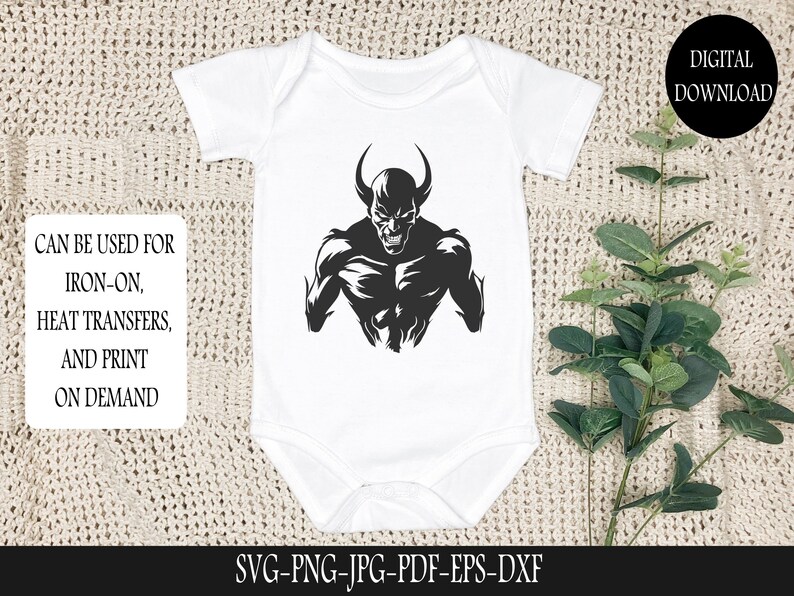 Demon Svg, DIY Devil Graphic, Devilish Art, Edgy Crafting, Cheeky Satan ...