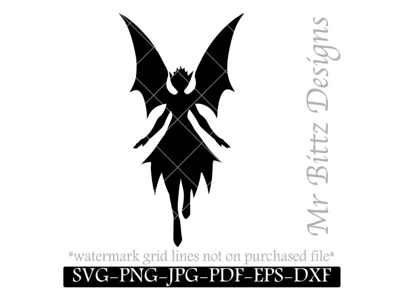 Dark Fairy SVG Evil Fairy Sprite Naiad Fae Faerie Pixie - Etsy