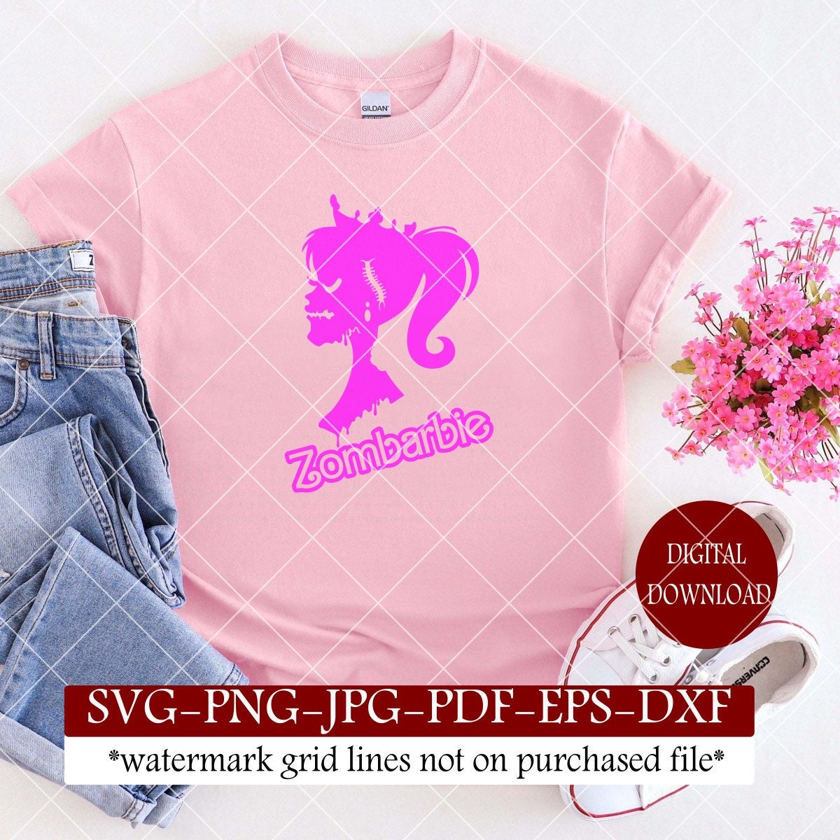 Zombie Girl Halloween SVG, Zombie SVG, Zombarbie SVG, Horror Svg, Scary ...