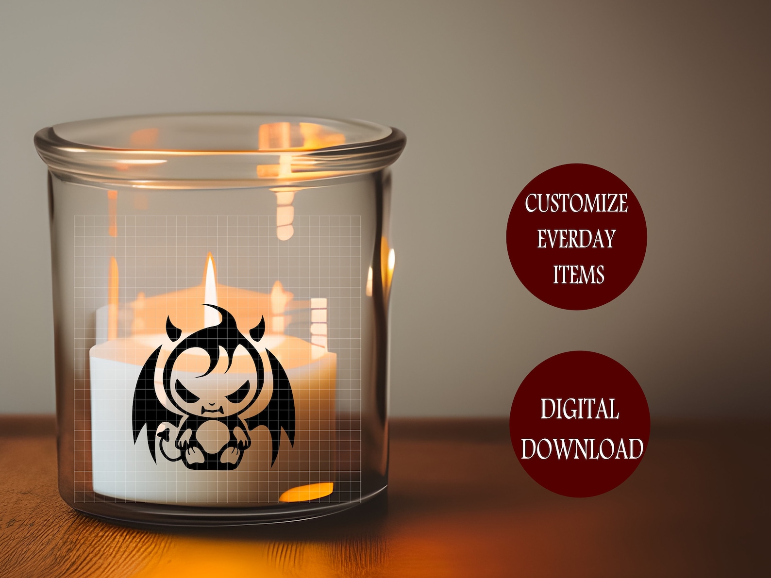 Demon Baby SVG, Digital Download, Dark Nursery Decor, Demonic Infant ...