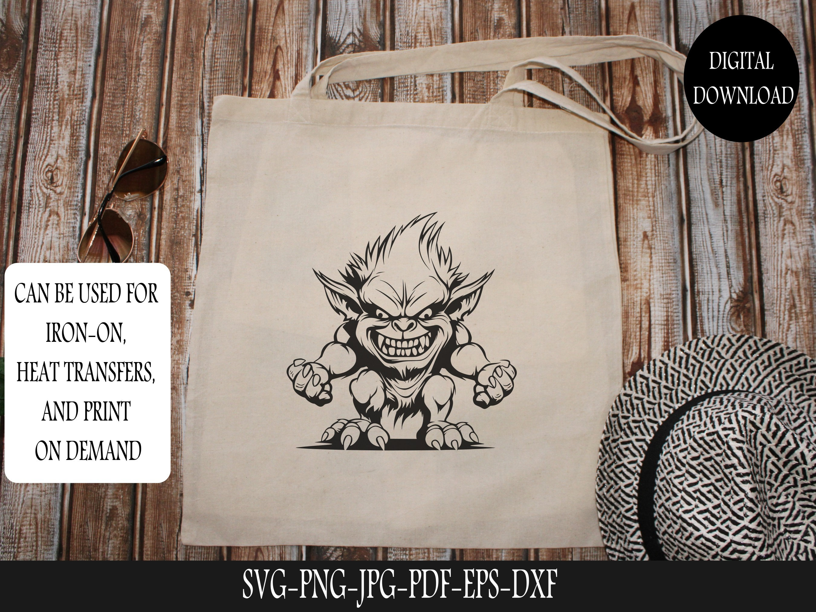 Goblin SVG, Mischievous Gremlin, Evil Imp, Hobgoblin, Troll, Puck ...