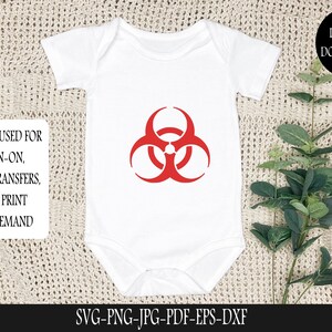 Biohazard Symbol SVG, DIY Decal, Caution Symbol, Digital Download ...