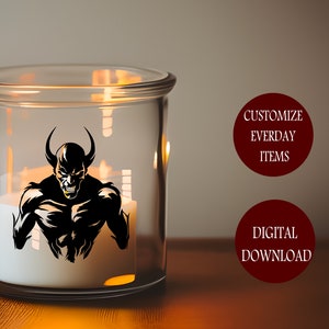 Demon Svg, DIY Devil Graphic, Devilish Art, Edgy Crafting, Cheeky Satan ...