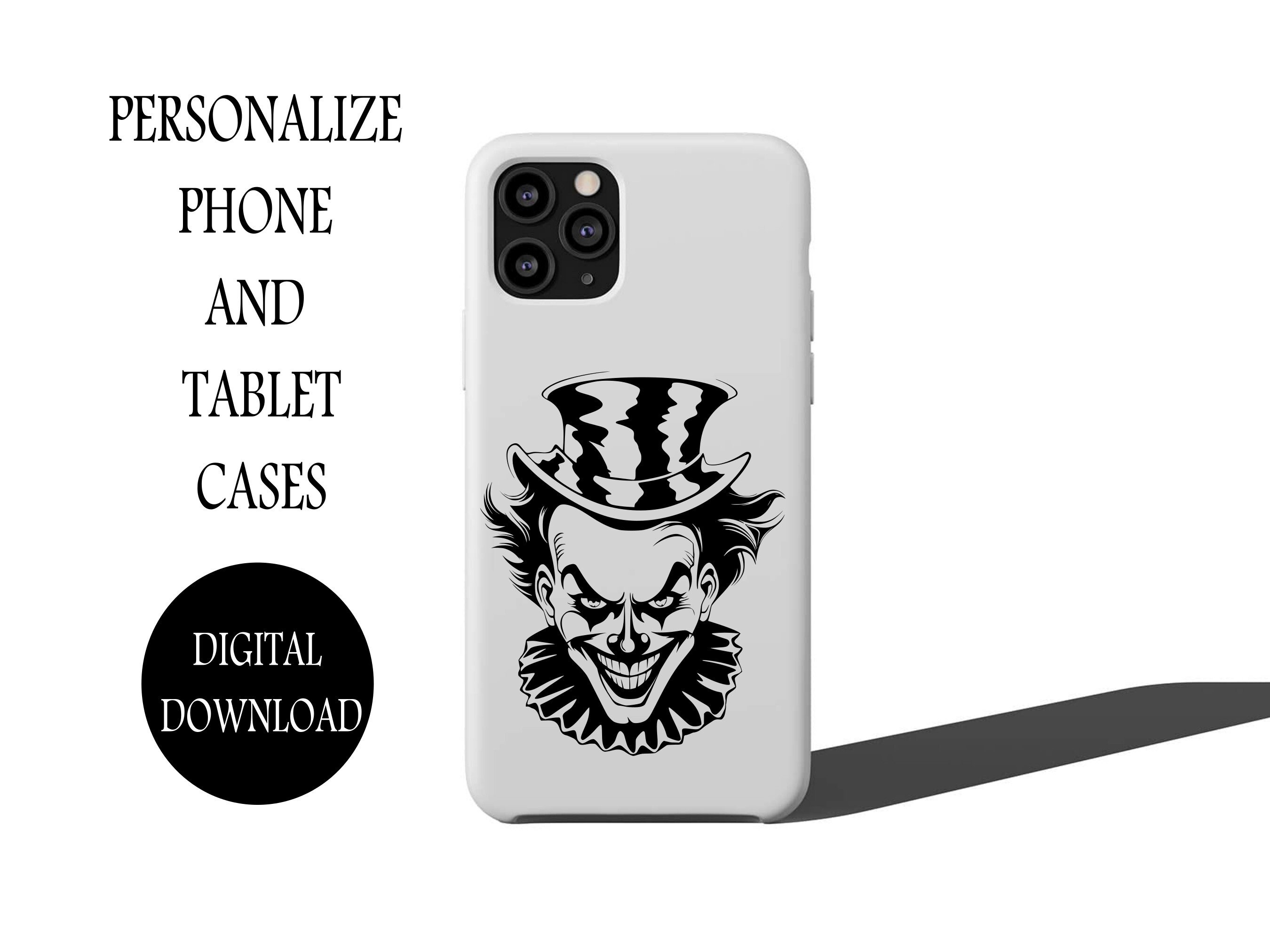 Evil Clown SVG Bundle, Jester DIY Transfer Sticker, Iron on Graphic ...