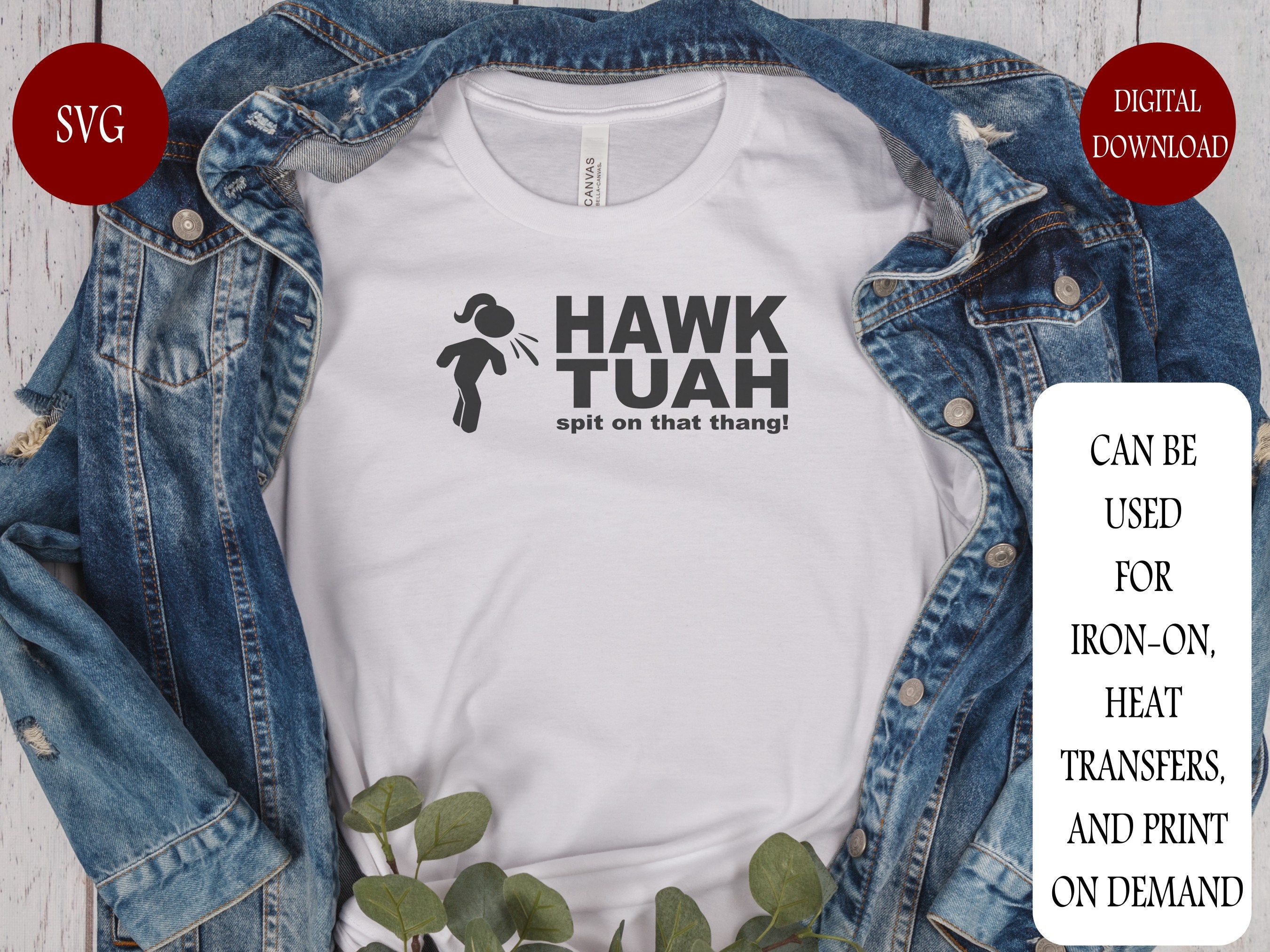 Hawk Tuah SVG Spit on That Thang SVG, Tik Tik Meme Digital Download ...