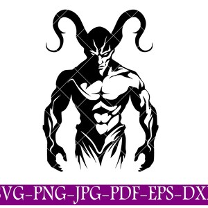 Demon Svg DIY Devil Graphic Devilish Art Edgy Crafting - Etsy