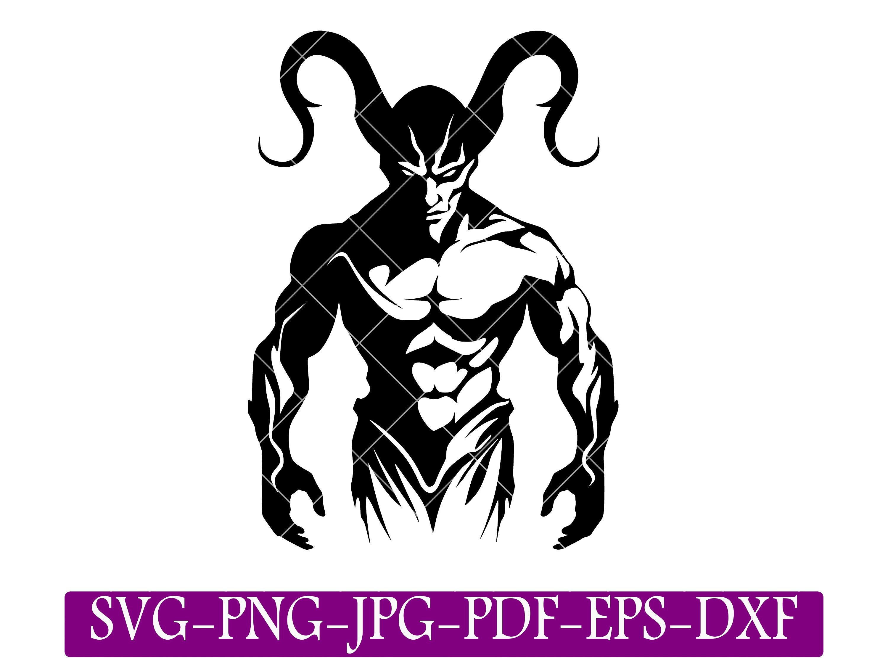 Demon Svg DIY Devil Graphic Devilish Art Edgy Crafting - Etsy