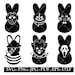 Easter Horror Peeps SVG Digital Download, Easterween Pdfs, Scary Peeps ...