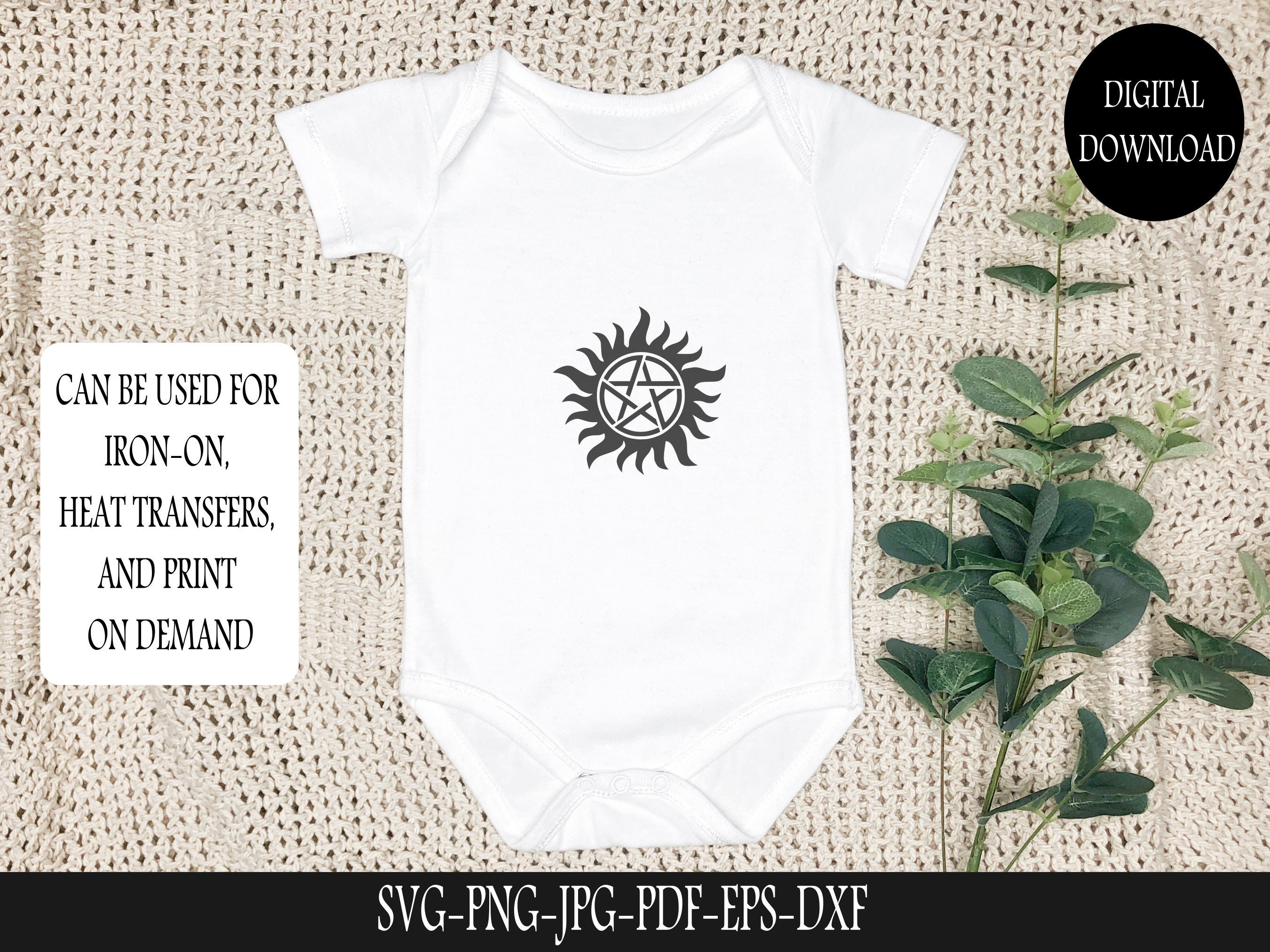 Anti-possession Symbol SVG, Anti Possession DIY Decal, Supernatural ...