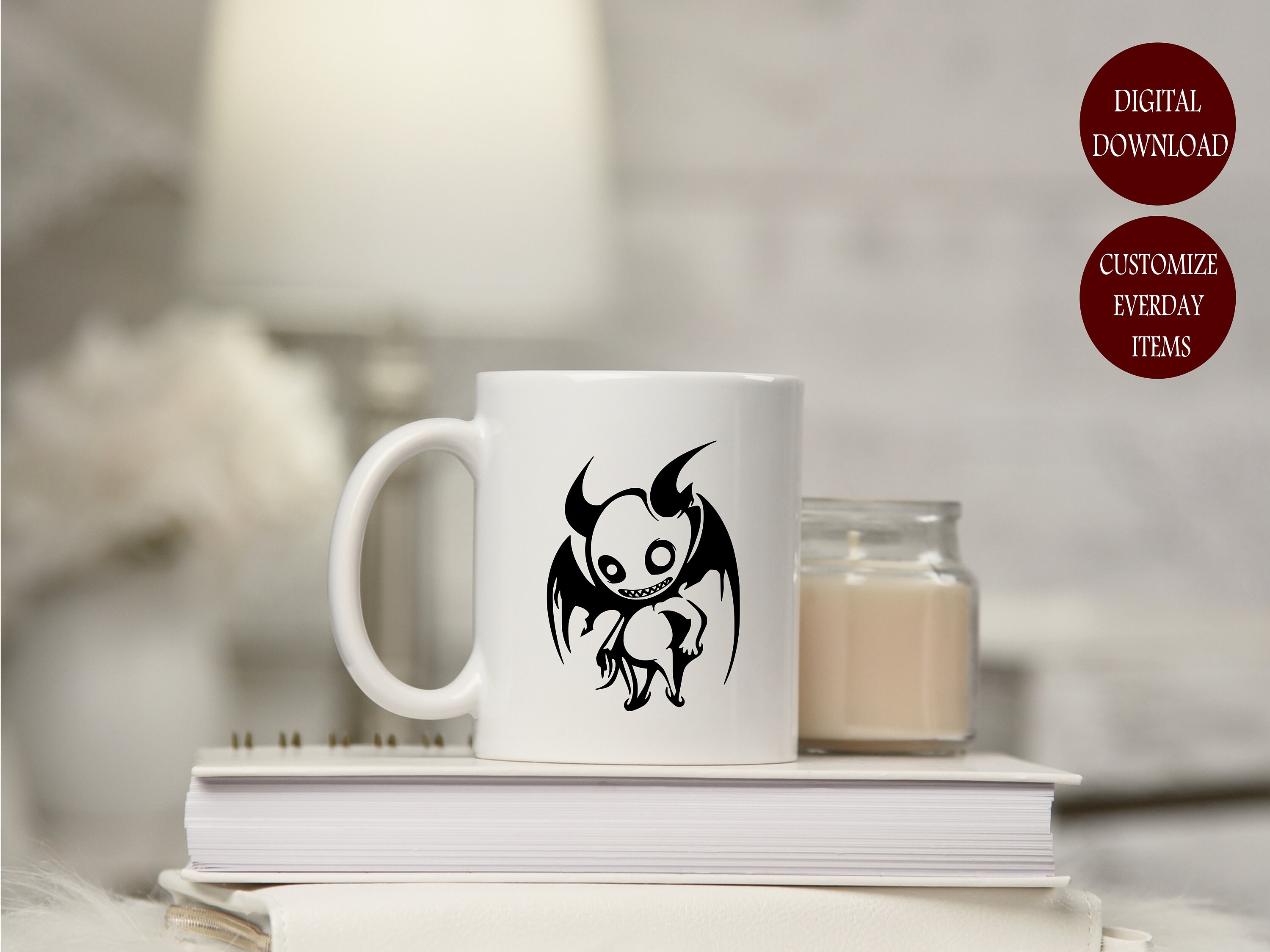 Imp Svg, DIY Devil Graphic, Devilish Art, Edgy Crafting, Cheeky Baby ...