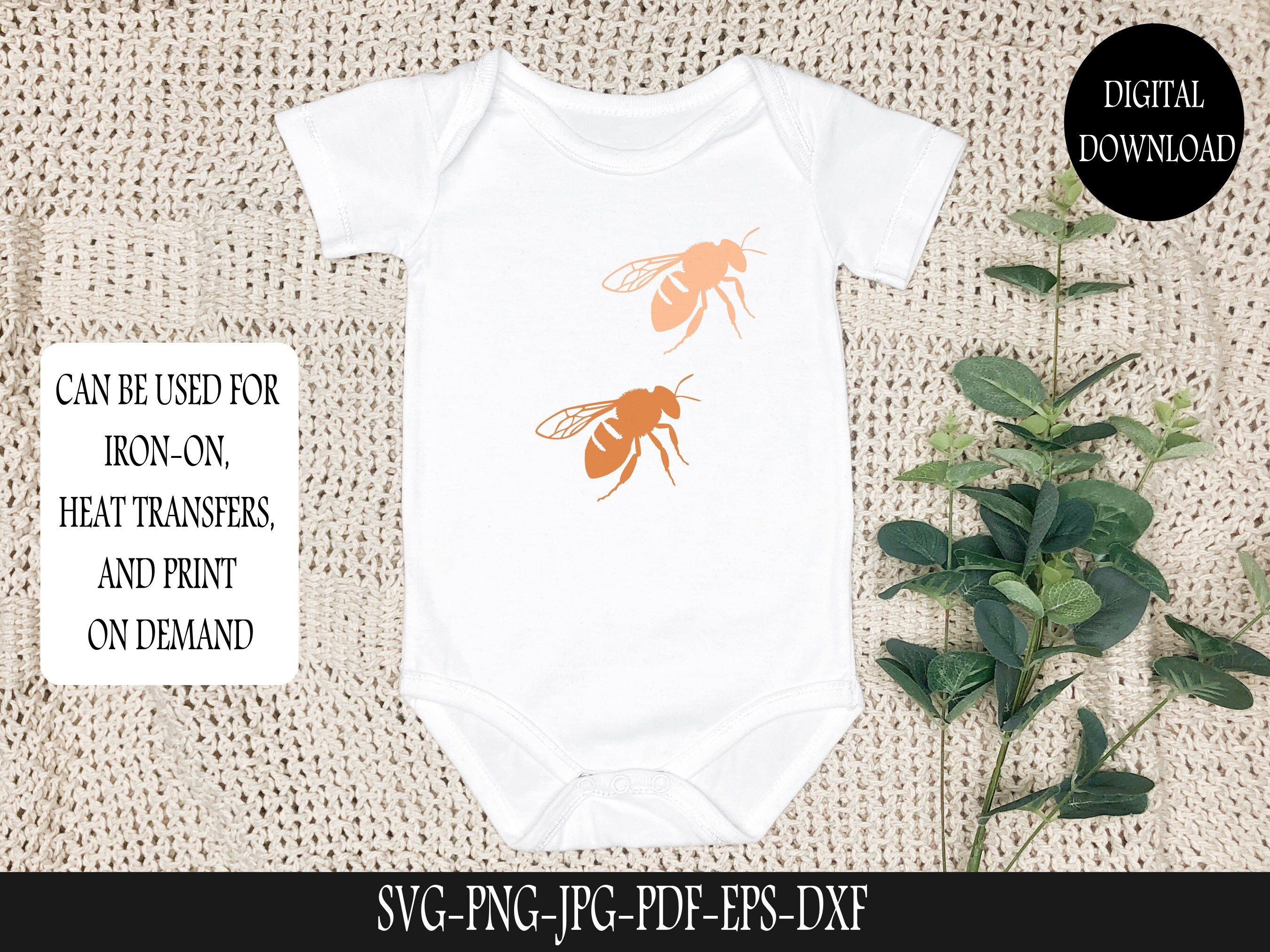 Bee Silhouette Svg, Honey Bee Clipart, Bumble Bee Pdf, Save the Bees File for Cricut, Bee Kind ...