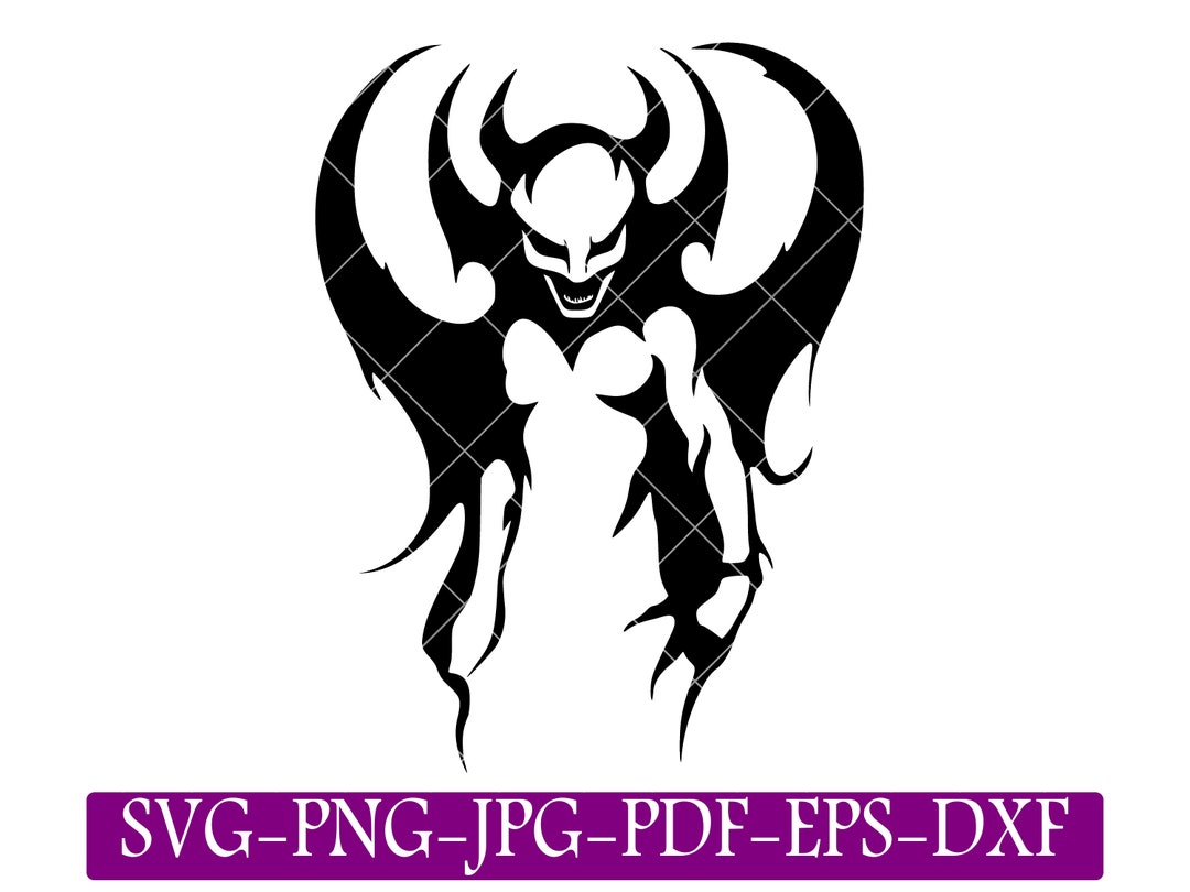 Demon Svg DIY Devil Graphic Devilish Art Edgy Crafting - Etsy