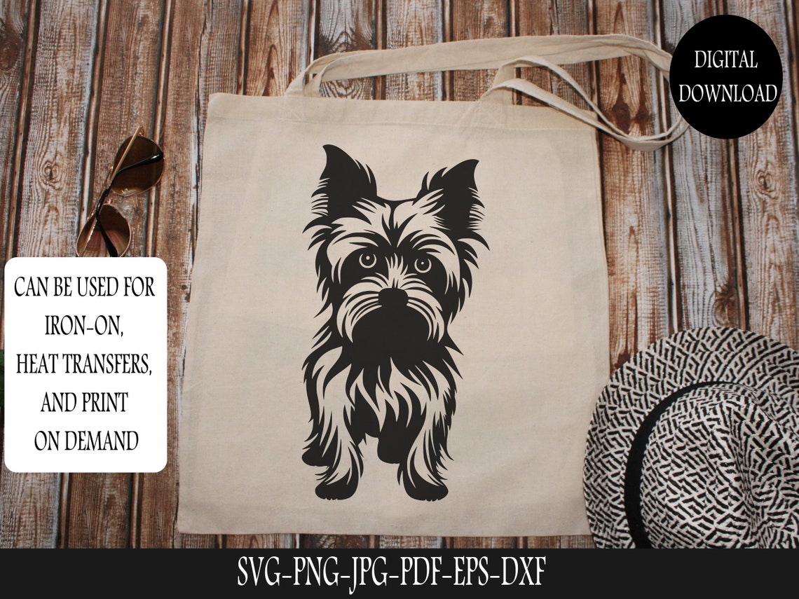 Yorkie SVG Digital Download Cute Dog Image Yorkie Lover DIY - Etsy