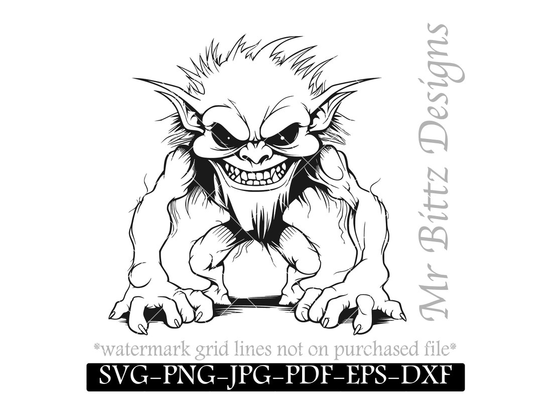Goblin SVG, Mischievous Gremlin, Evil Imp, Hobgoblin, Troll, Puck ...
