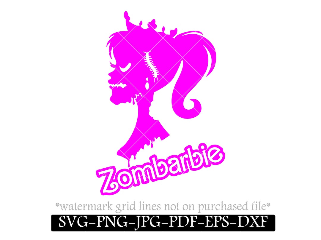 Zombie Girl Halloween SVG, Zombie SVG, Zombarbie SVG, Horror Svg, Scary ...