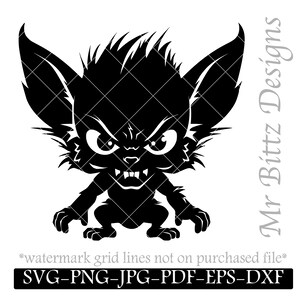6 Goblin SVG Bundle, Mischievous Gremlin, Imp, Hobgoblin, Troll, Puck ...
