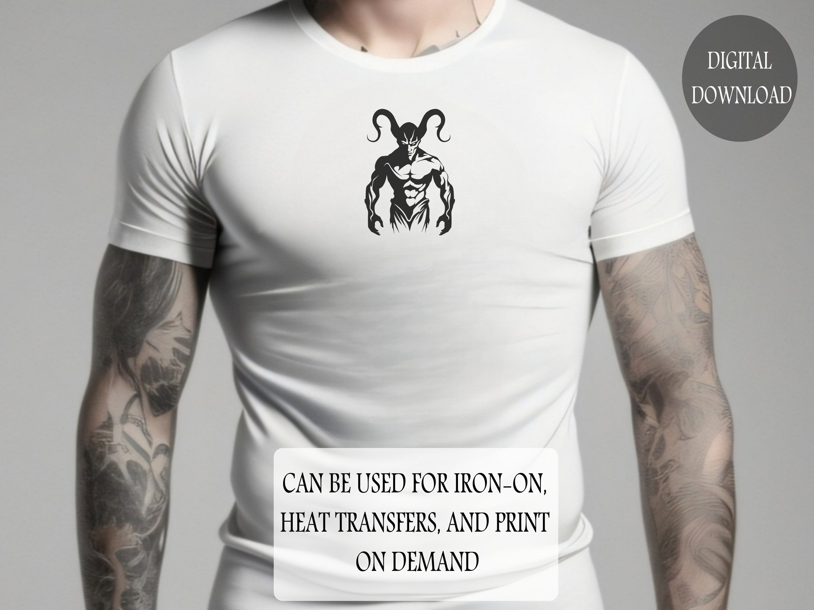 Demon Svg DIY Devil Graphic Devilish Art Edgy Crafting - Etsy