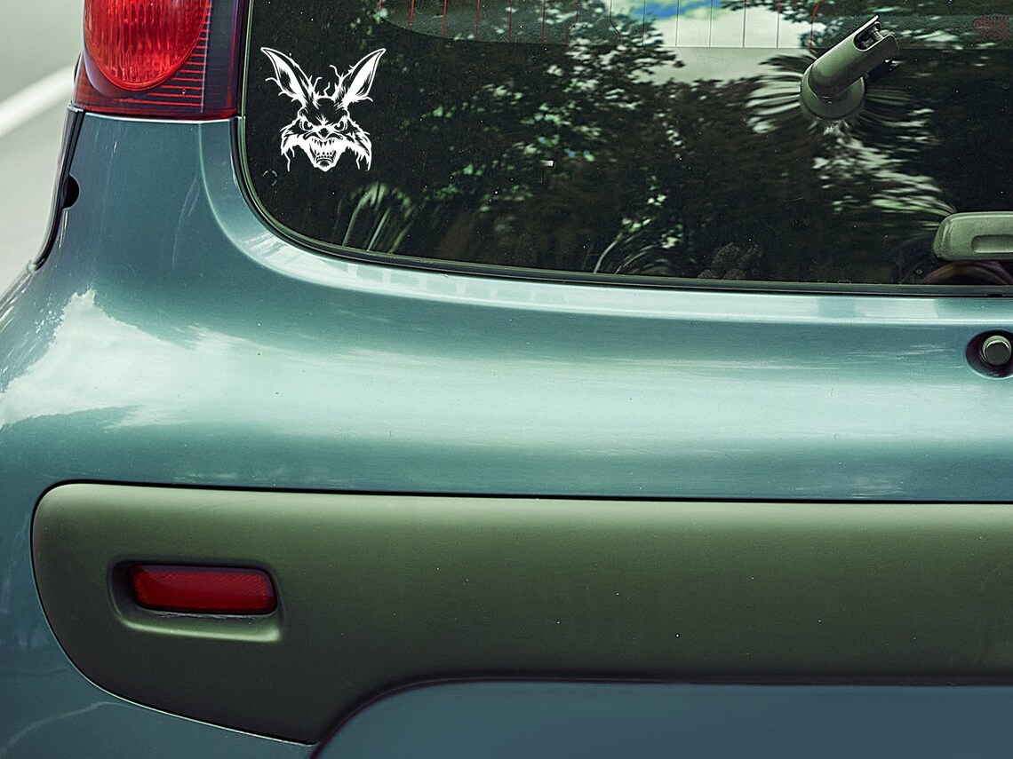 Bad Bunny SVG, Evil Rabbit Silhouette JPG, Angry Easter Bunny Pdf ...